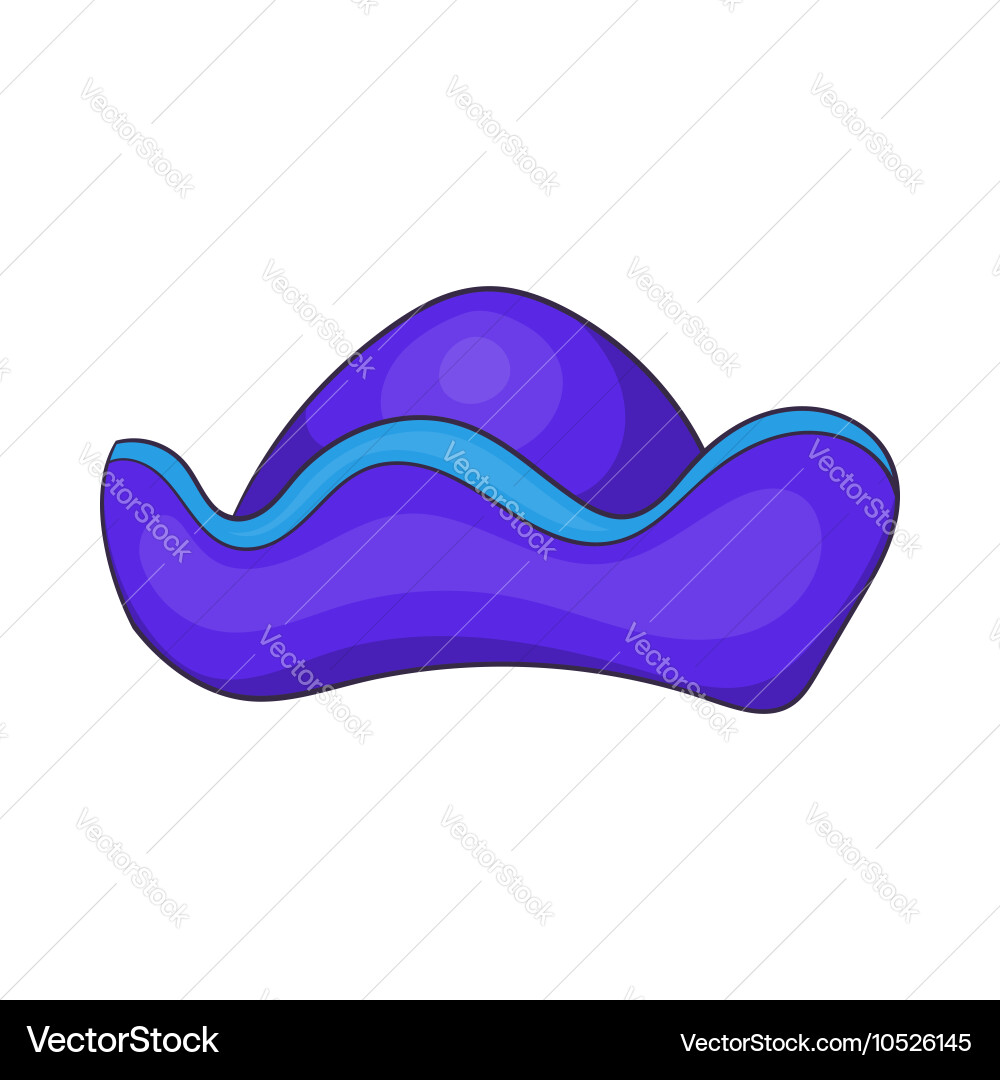 Old hat icon in cartoon style Royalty Free Vector Image
