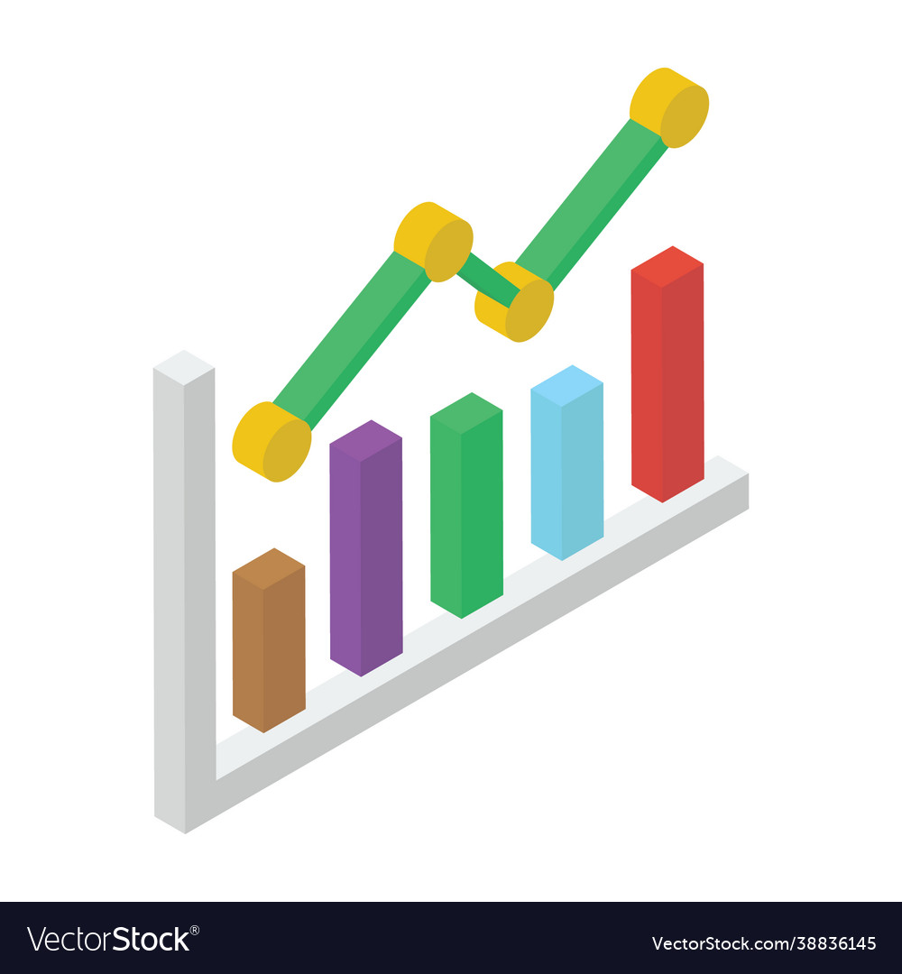Trend graph Royalty Free Vector Image - VectorStock