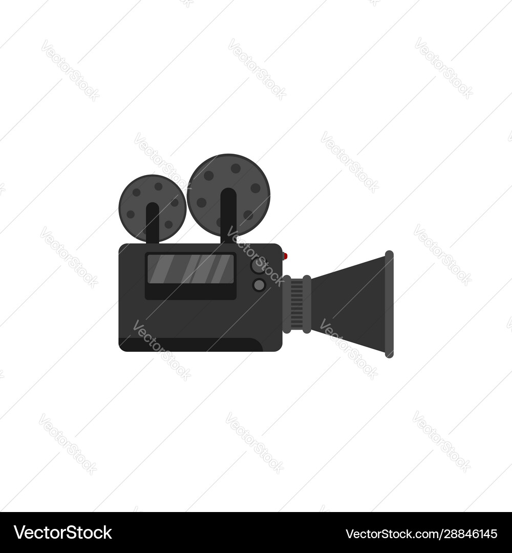 Video camera isolated camcorder icon sign Vector Image