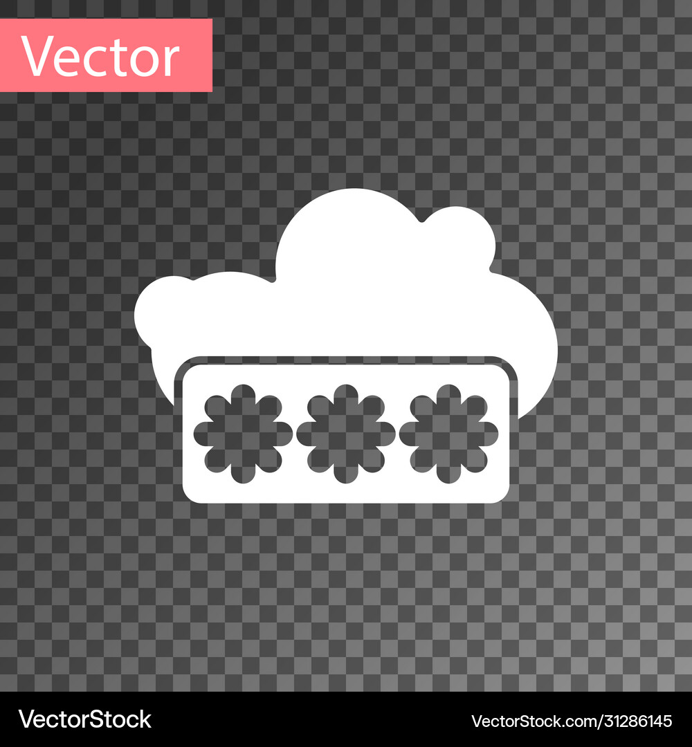 White password protection and safety access icon Vector Image