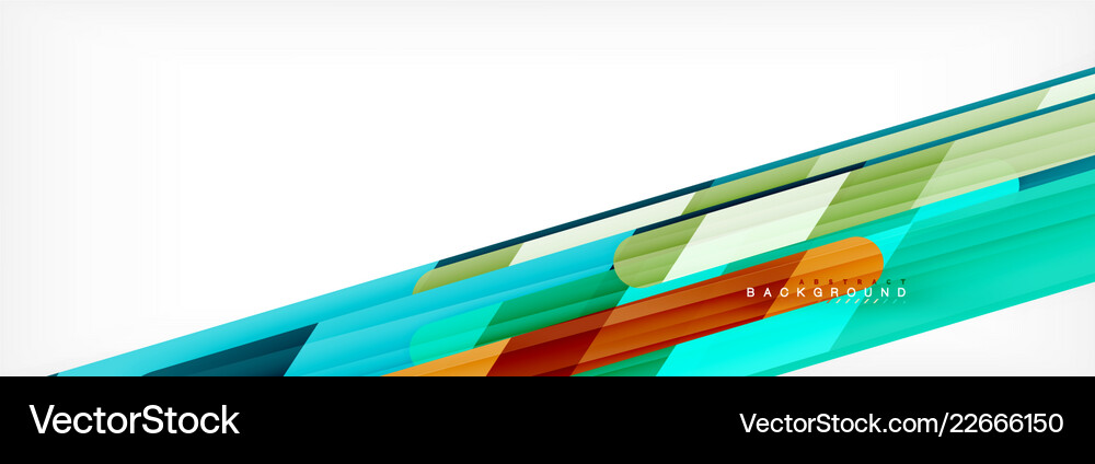 Abstract colorful lines modern geometric Vector Image