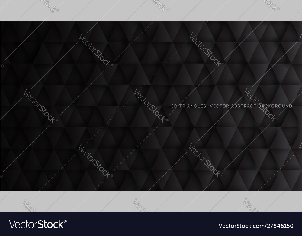 Conceptual 3d triangles pattern technological Vector Image