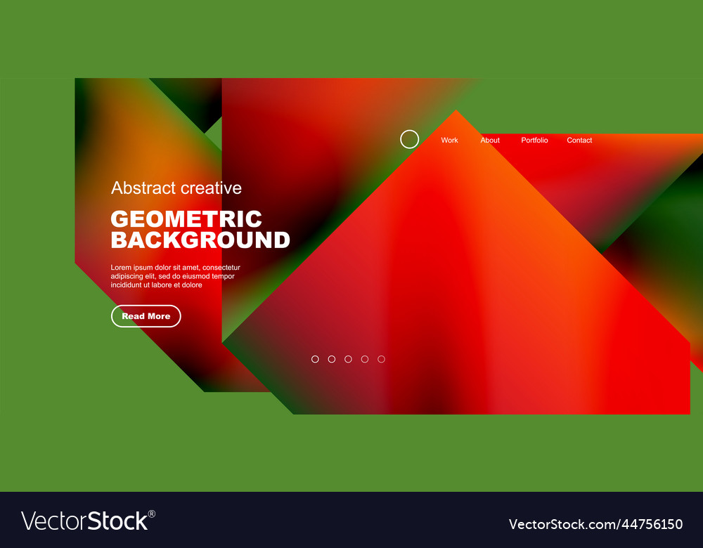 Fluid gradient geometric triangles abstract Vector Image