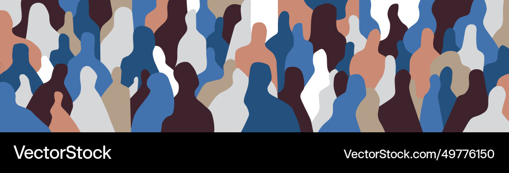 Group of people abstract Royalty Free Vector Image