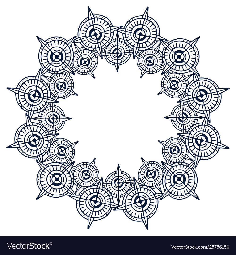 Rounded frame abstract background Royalty Free Vector Image