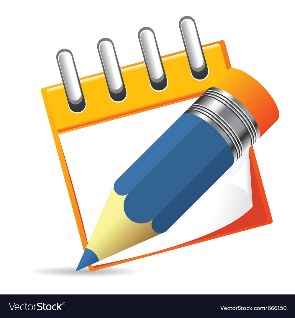 Small notebook Royalty Free Vector Image - VectorStock