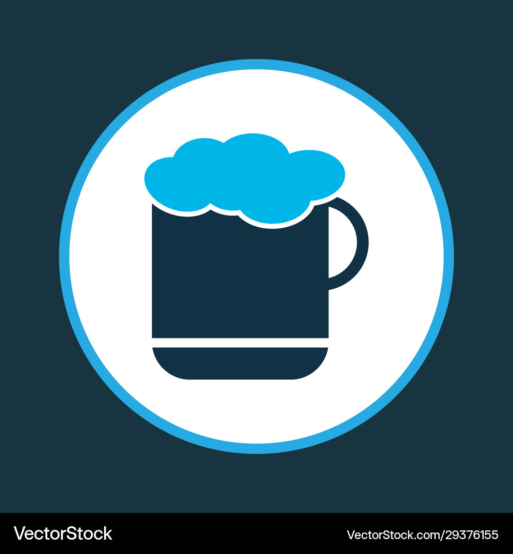 Beer icon colored symbol premium quality isolated Vector Image