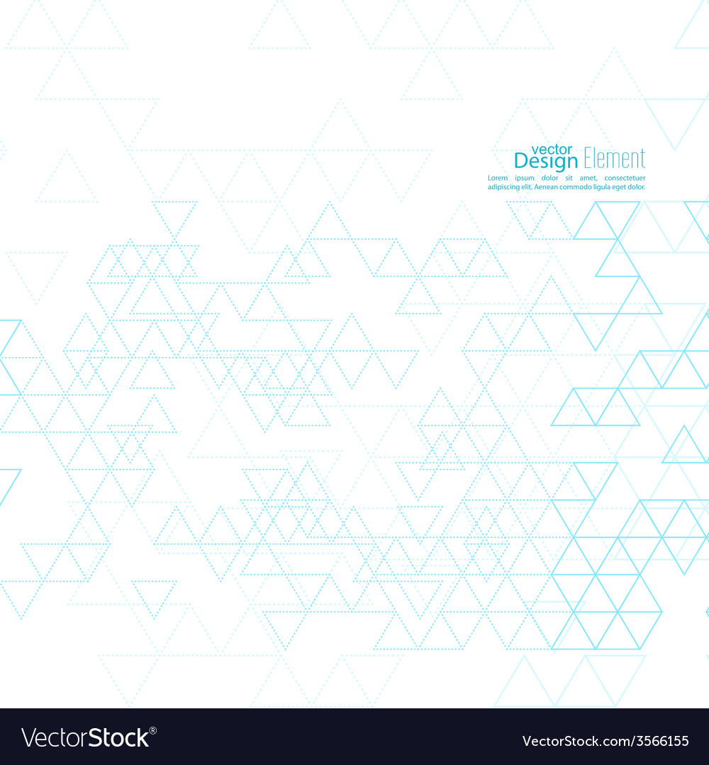 Creative abstract triangle pattern Royalty Free Vector Image