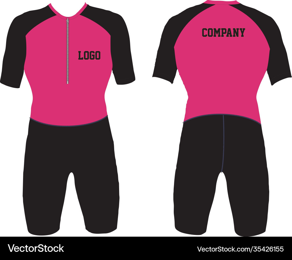 Custom design skin suit templates mock up Vector Image