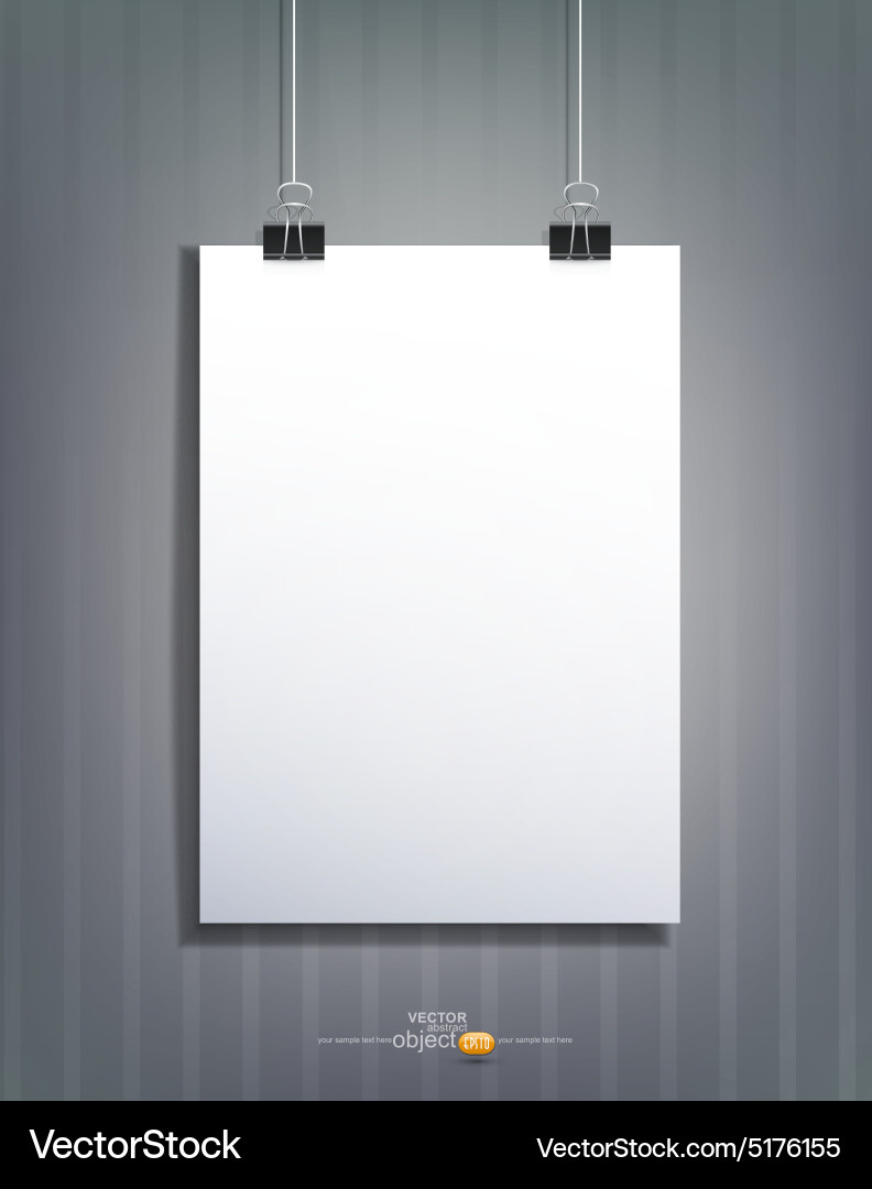 Element for design with a piece of paper Vector Image