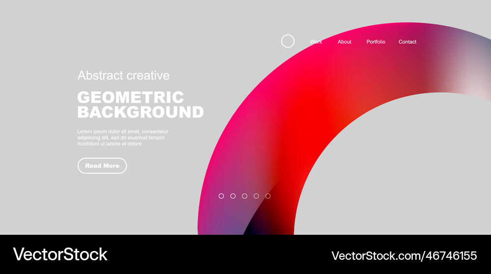 Liquid colors with flowing round shapes abstract Vector Image