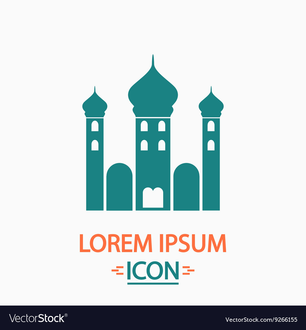 Mosque computer symbol Royalty Free Vector Image