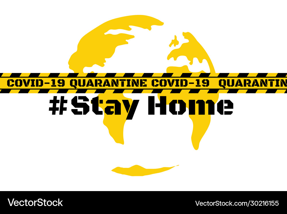 Self quarantine and social distancing concept Vector Image
