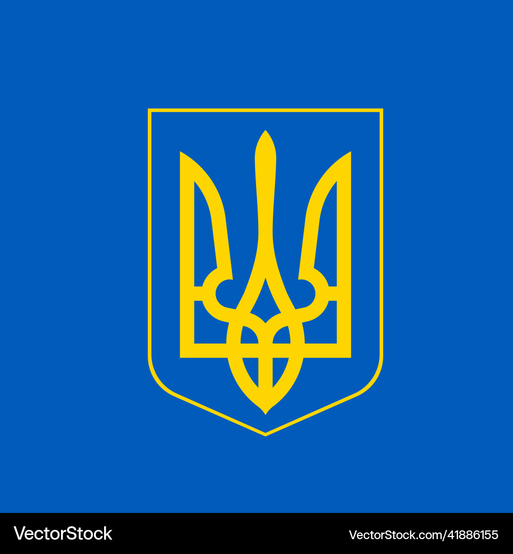Support ukraine we stand Royalty Free Vector Image