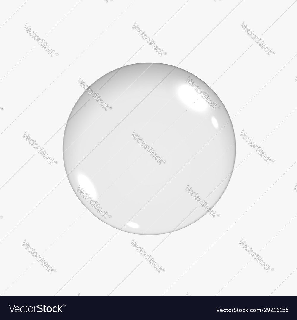 Translucent empty glass sphere Royalty Free Vector Image