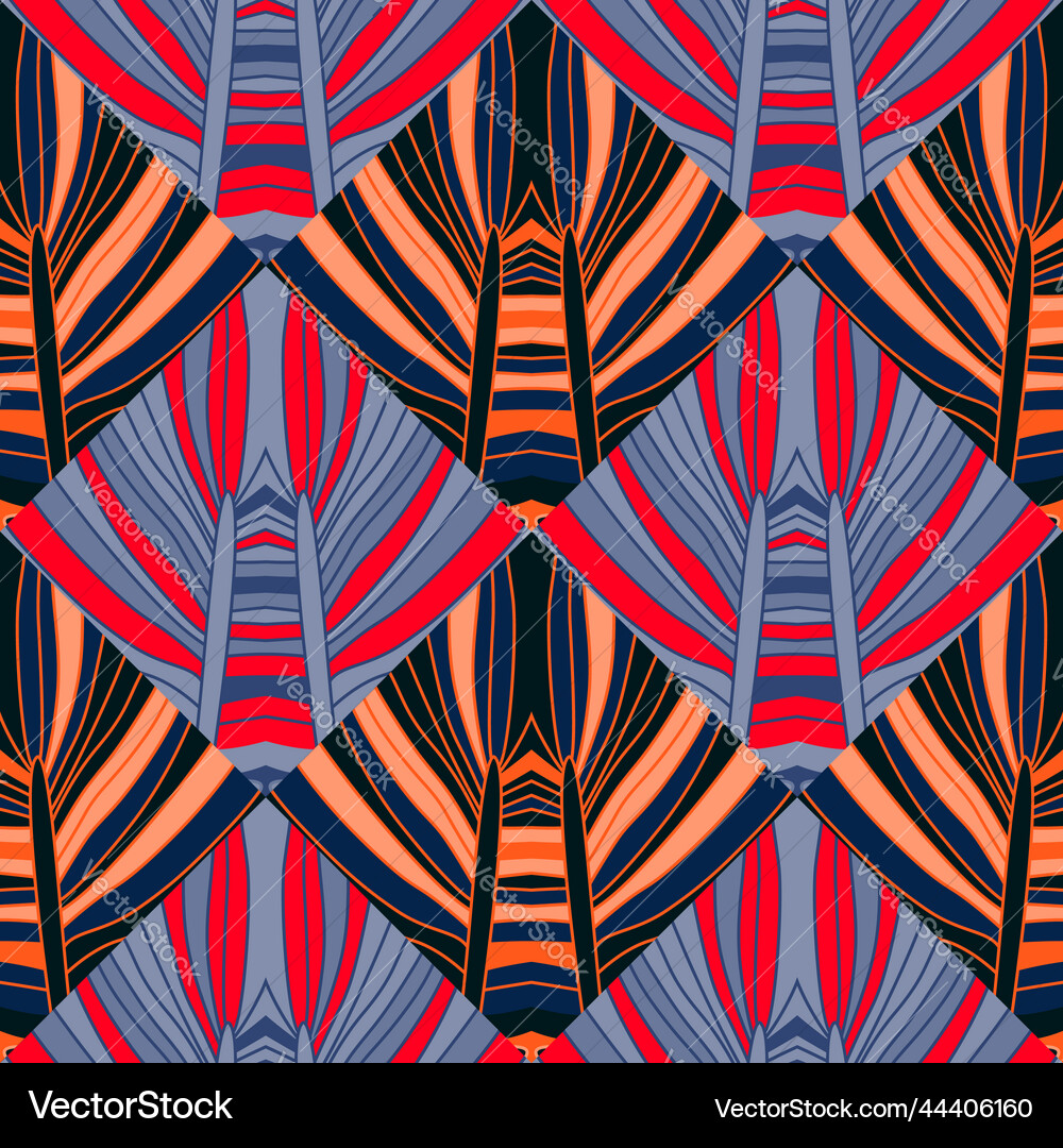 Abstract lines geometric ornament seamless Vector Image