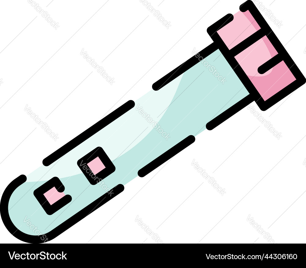 Corona virus test on a white background Royalty Free Vector