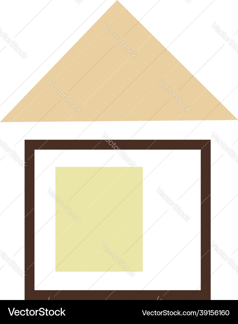 Modern simple house icon on white background Vector Image