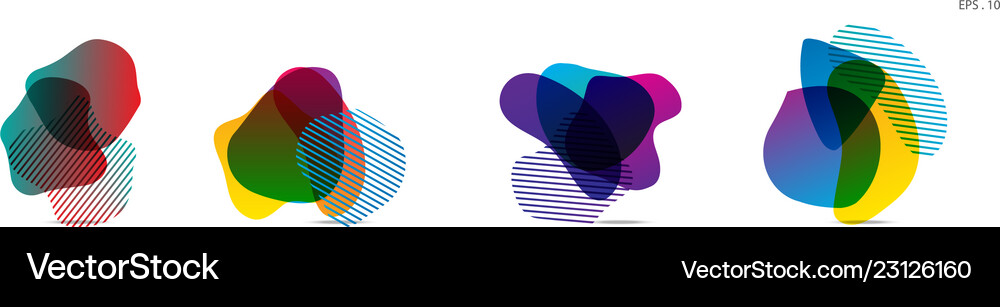 Set of abstract modern graphic elements Royalty Free Vector