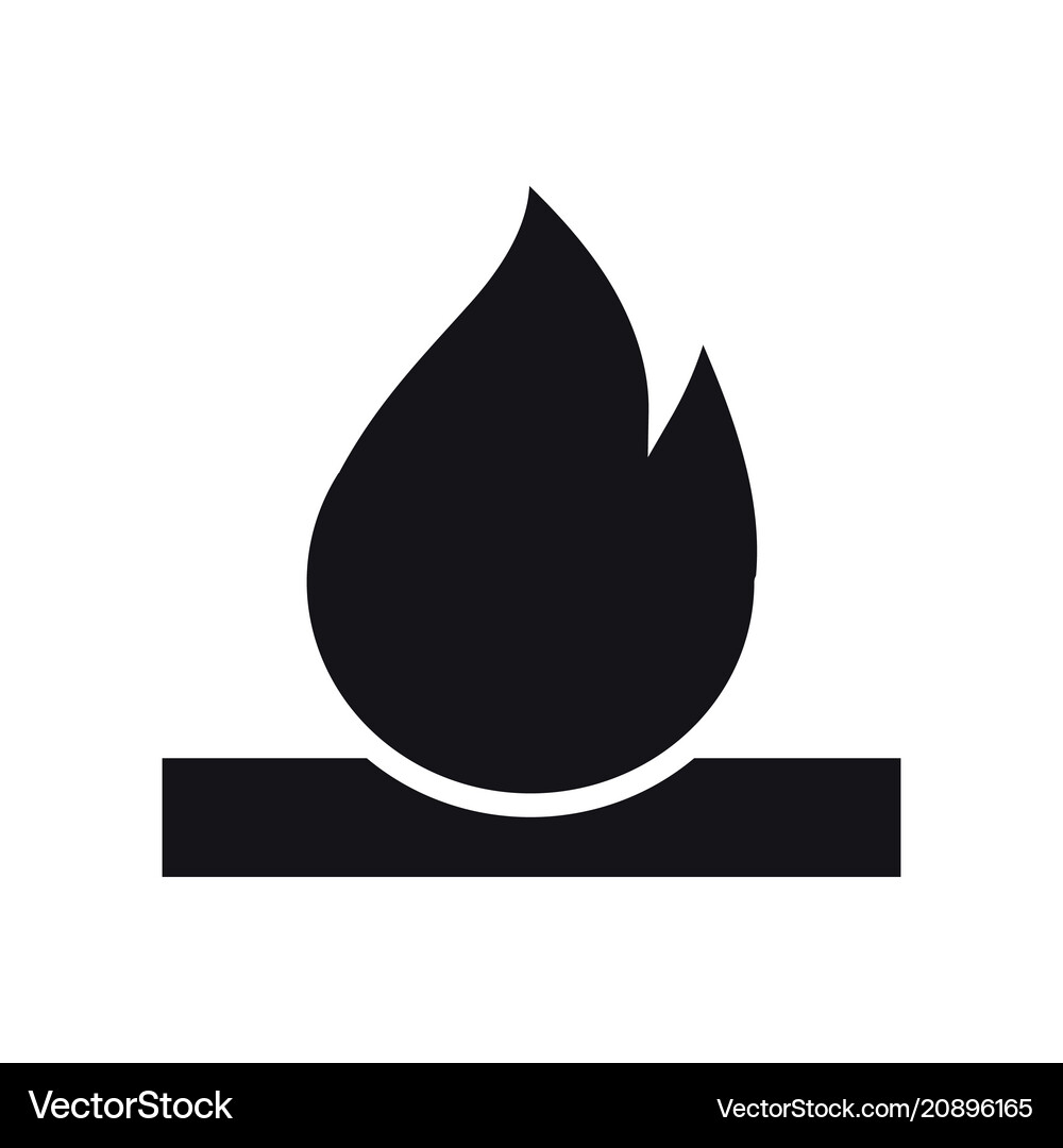 Bonfire icon campfire with firewood sign Vector Image