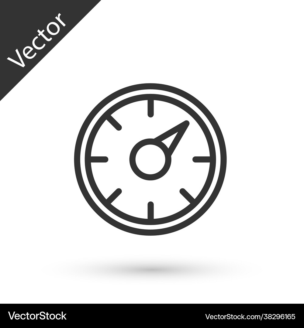 Grey line digital speed meter concept with 5g icon