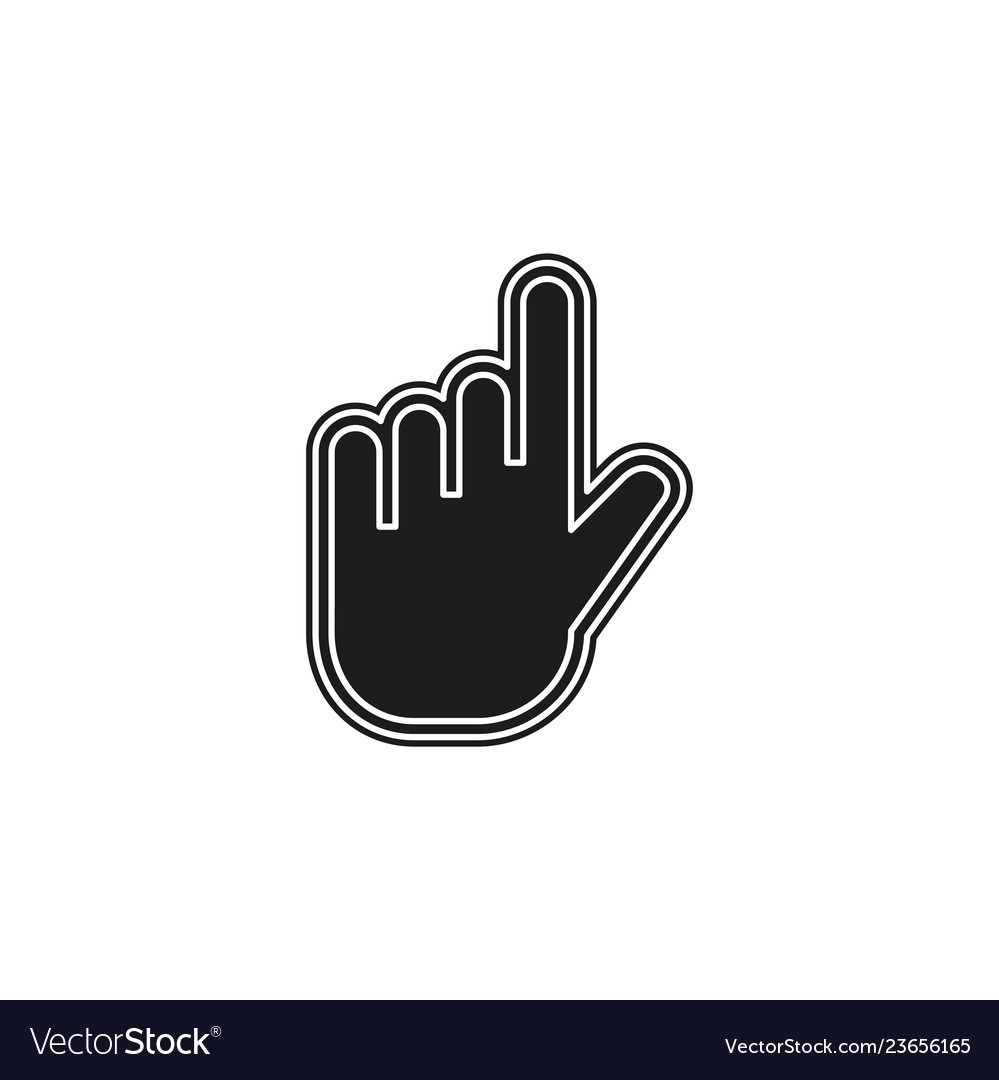 Hand cursor - mouse pointer symbol isolated Vector Image
