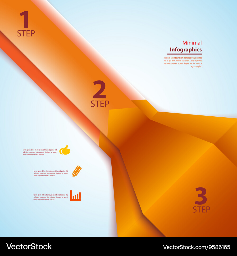 Minimal infographics design Royalty Free Vector Image