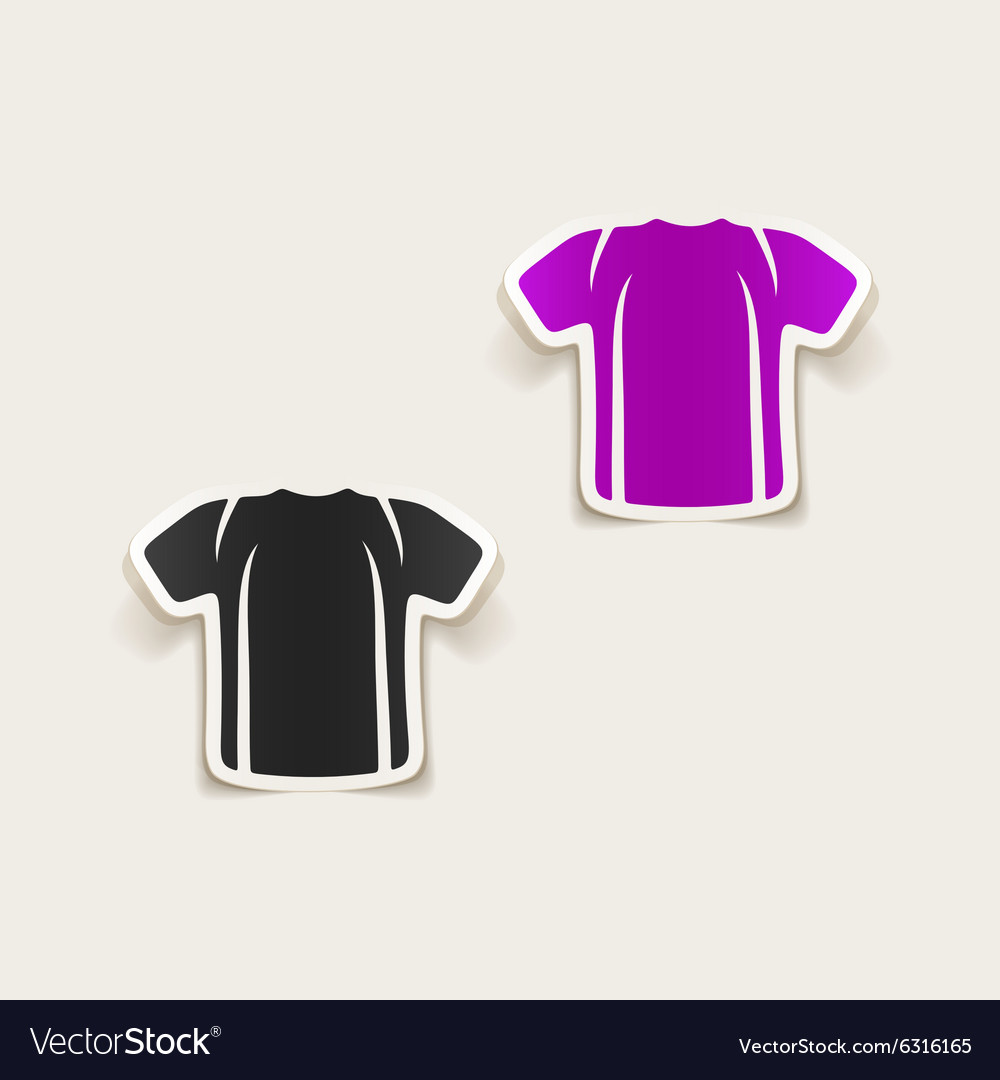 Realistic design element shirt Royalty Free Vector Image