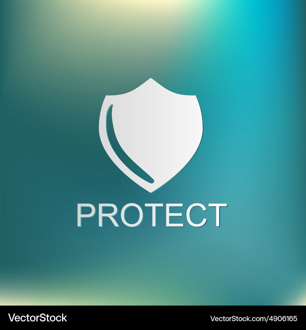 Shield a symbol of protection shield Royalty Free Vector