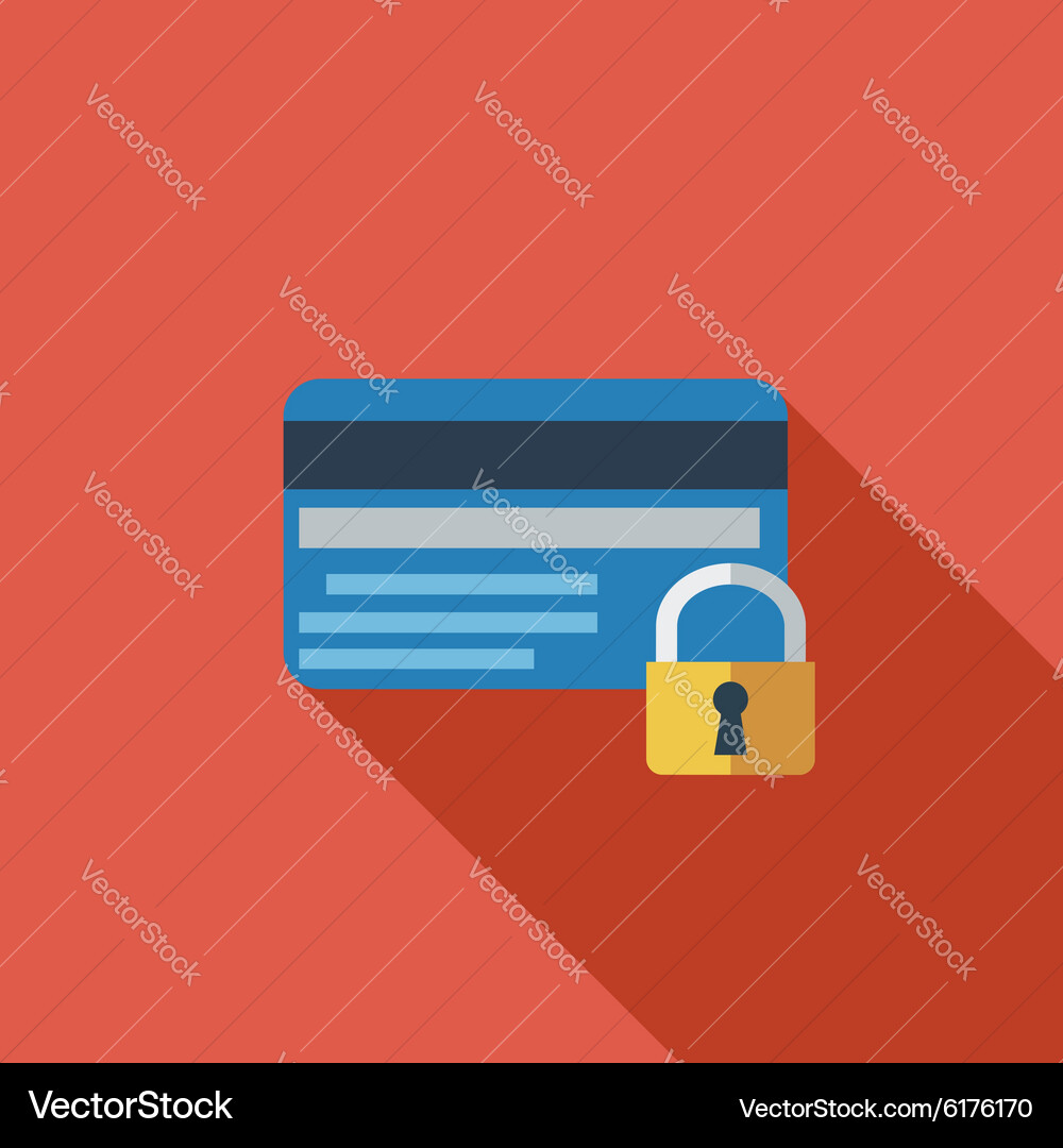 Credit card protection concept Royalty Free Vector Image