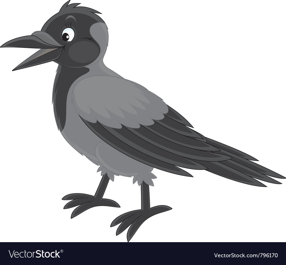 Crow Royalty Free Vector Image - VectorStock