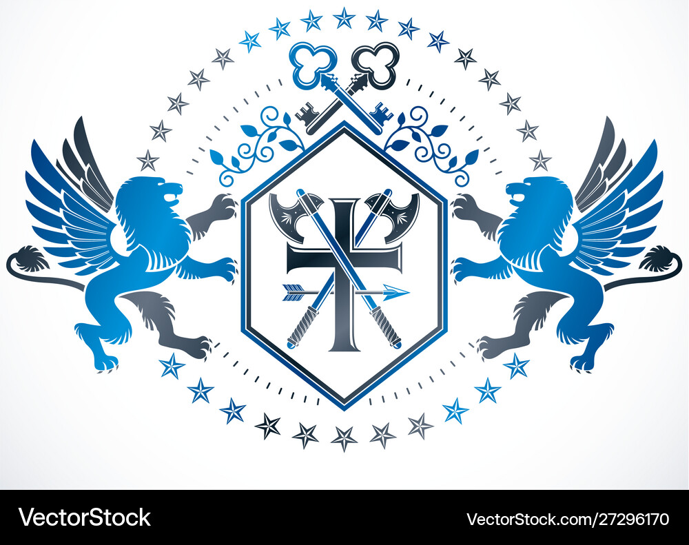 Retro vintage insignia created with design Vector Image