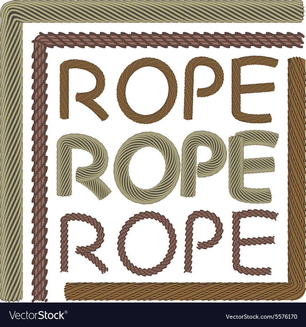 Rope elements and forms Royalty Free Vector Image Rope elements and forms Royalty Free Vector Image
