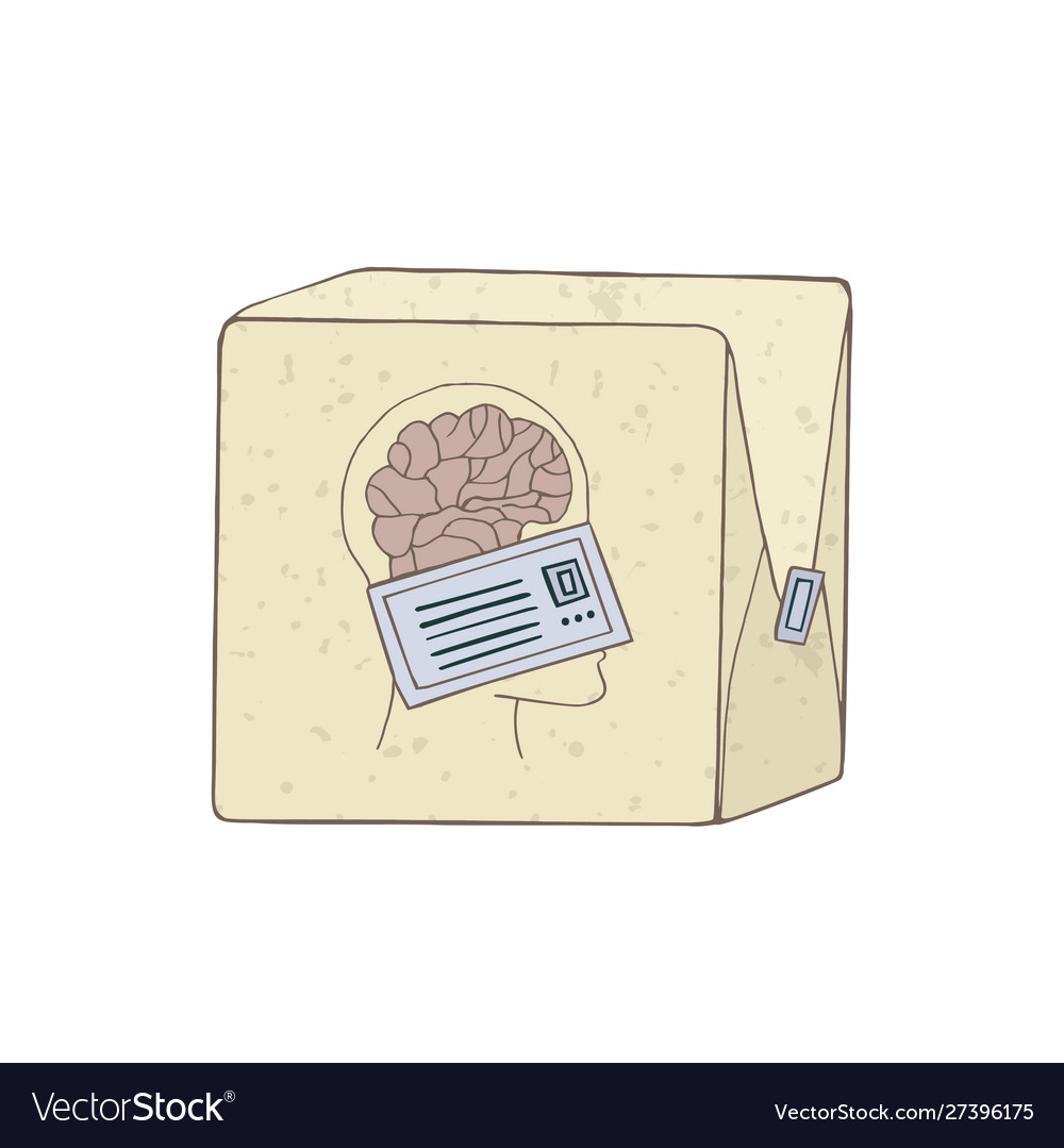 Brain drain problem Royalty Free Vector Image - VectorStock