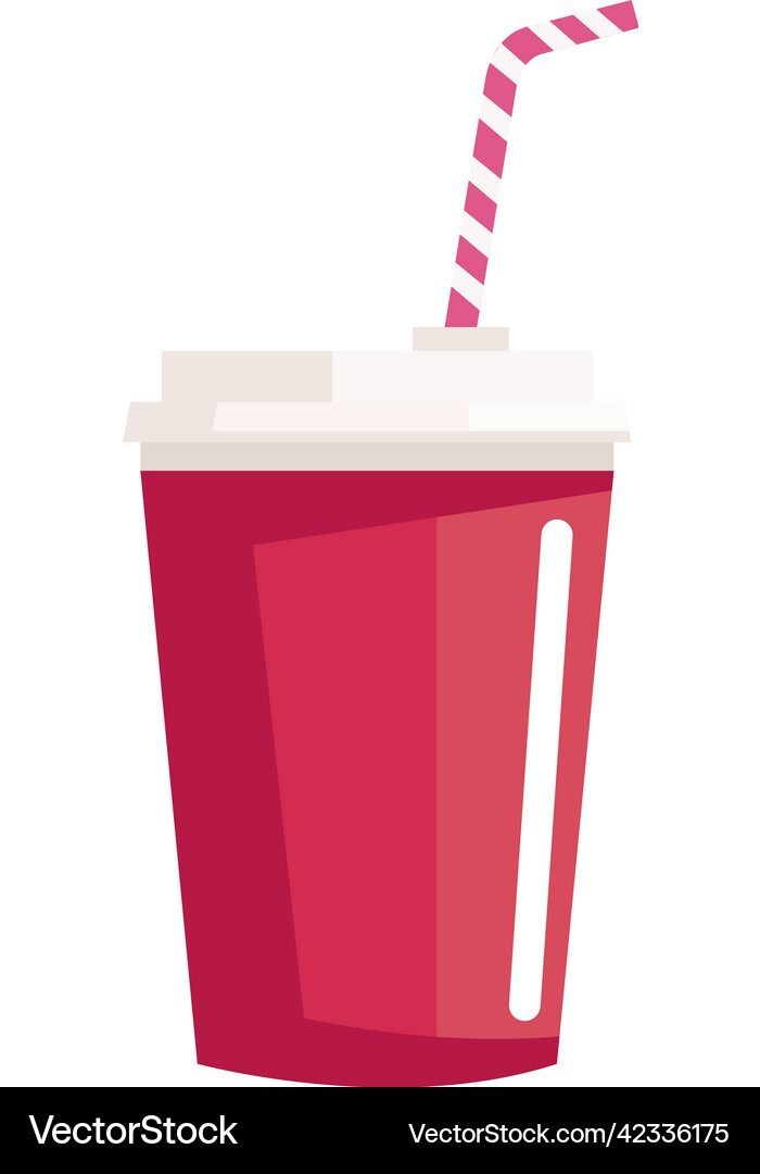 Soda drink take away Royalty Free Vector Image
