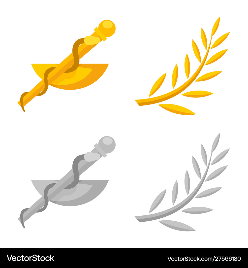 Design deity and antique symbol set Royalty Free Vector