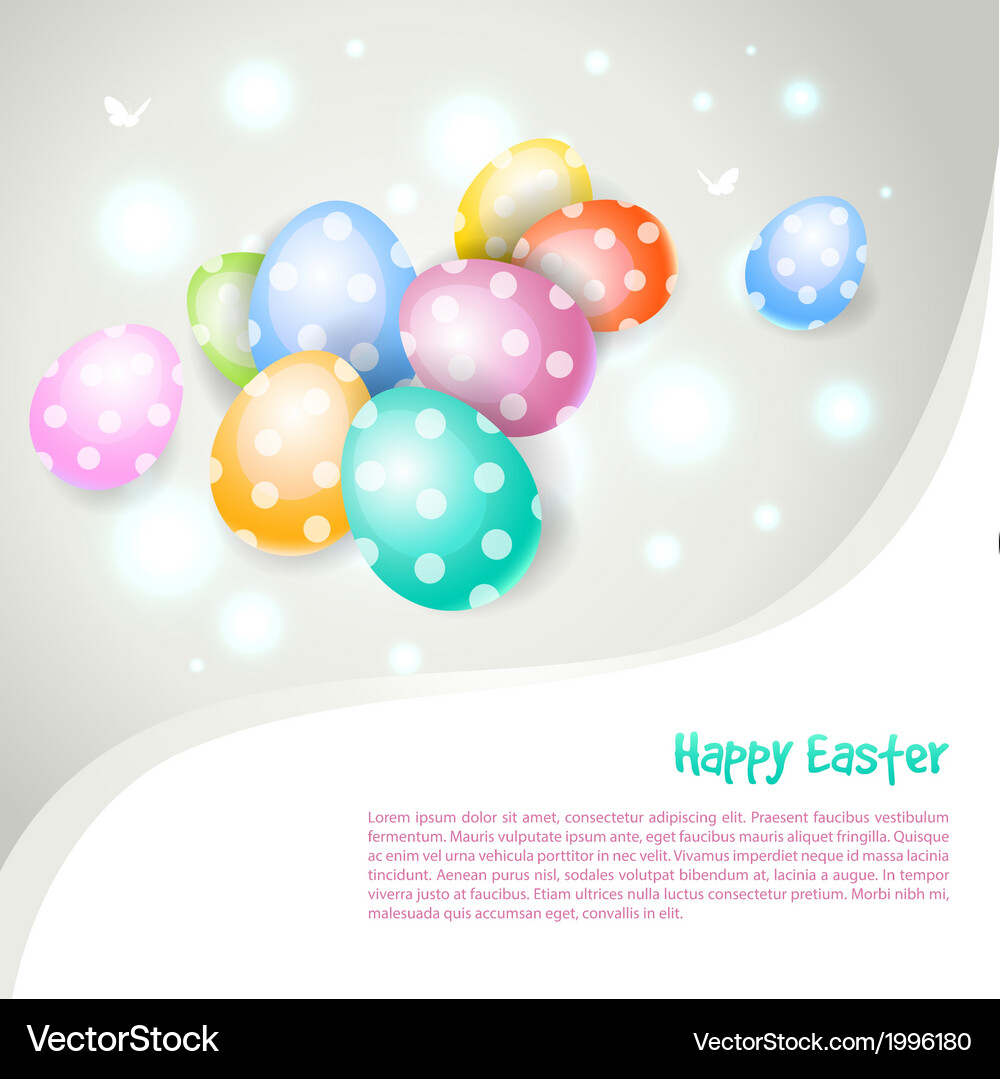 Easter design template Royalty Free Vector Image