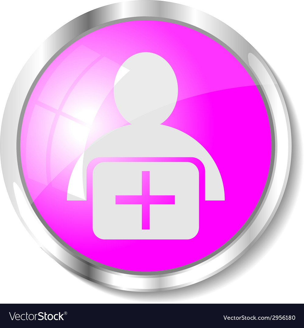Pink web button Royalty Free Vector Image - VectorStock