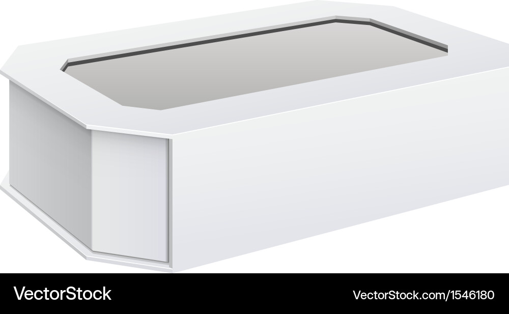 Realistic package cardboard sliding box Royalty Free Vector