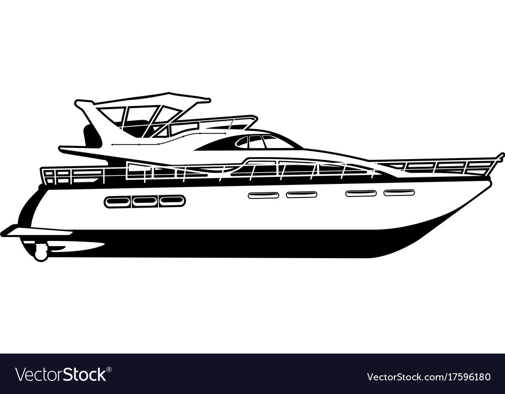 Yacht Royalty Free Vector Image - VectorStock