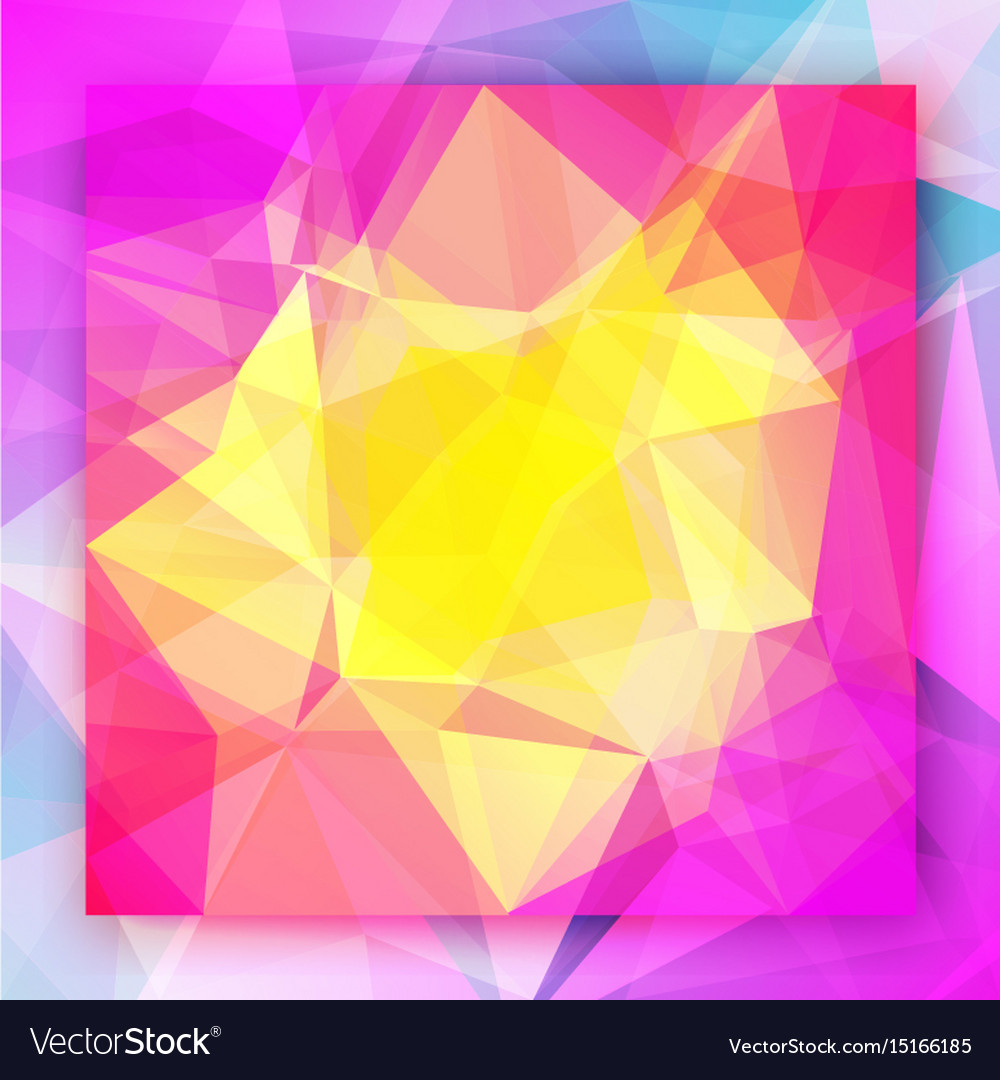 Abstract square triangle background Royalty Free Vector