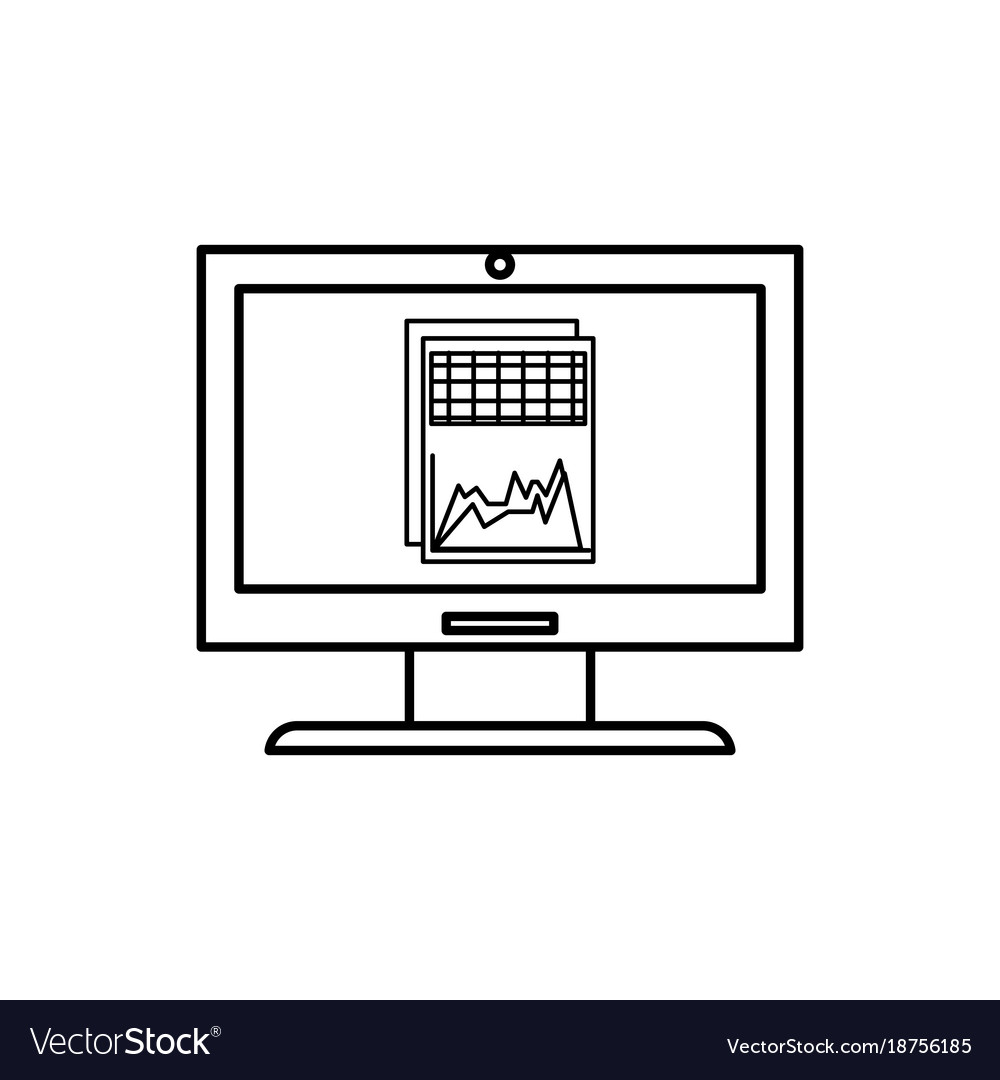 Isolated computer design Royalty Free Vector Image