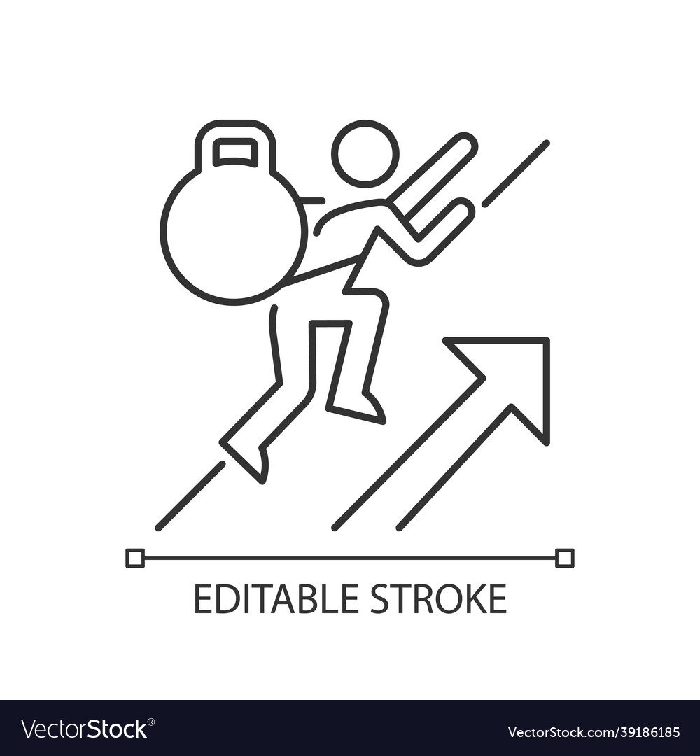 Persistence linear icon Royalty Free Vector Image