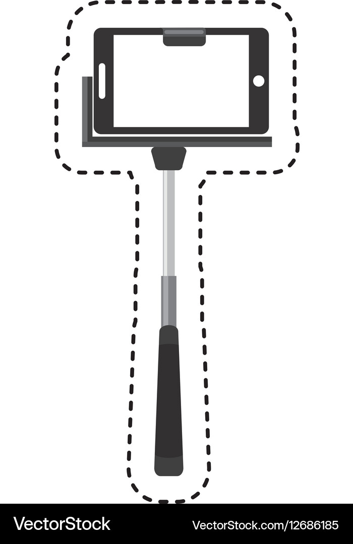 Photo selfie with smartphone Royalty Free Vector Image