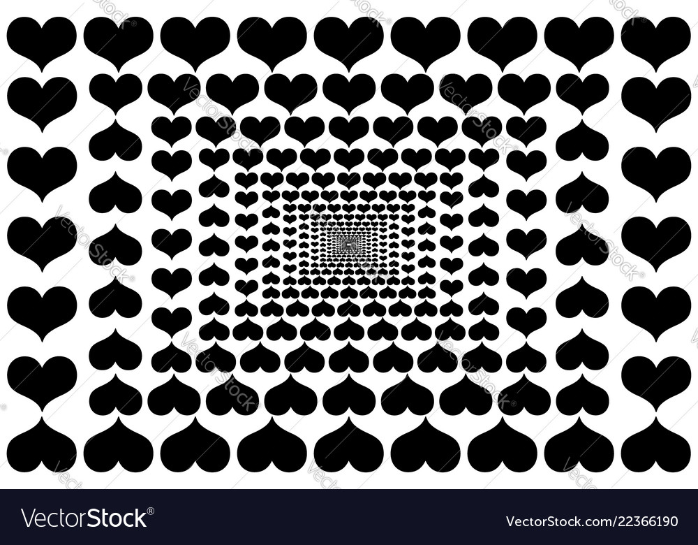 Black heart pattern Royalty Free Vector Image - VectorStock