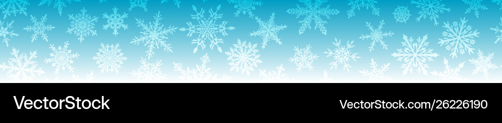 Christmas banner snowflakes Royalty Free Vector Image