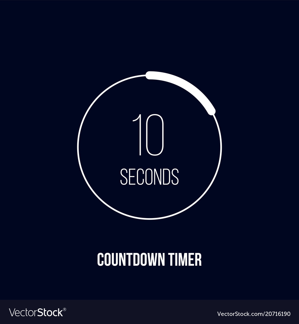 Countdown timer digital counter clock timer Vector Image Countdown timer digital counter clock timer Vector Image
