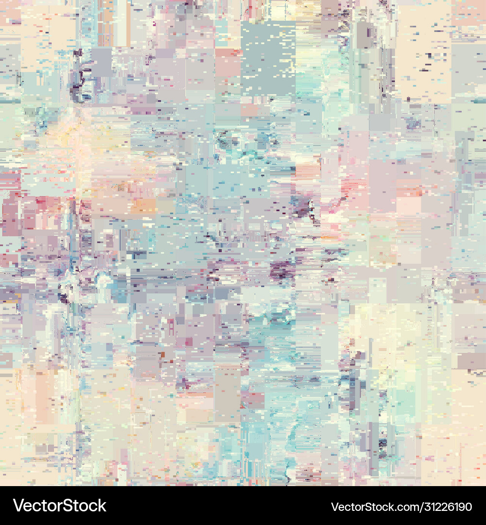 Image with imitation grunge datamoshing Royalty Free Vector