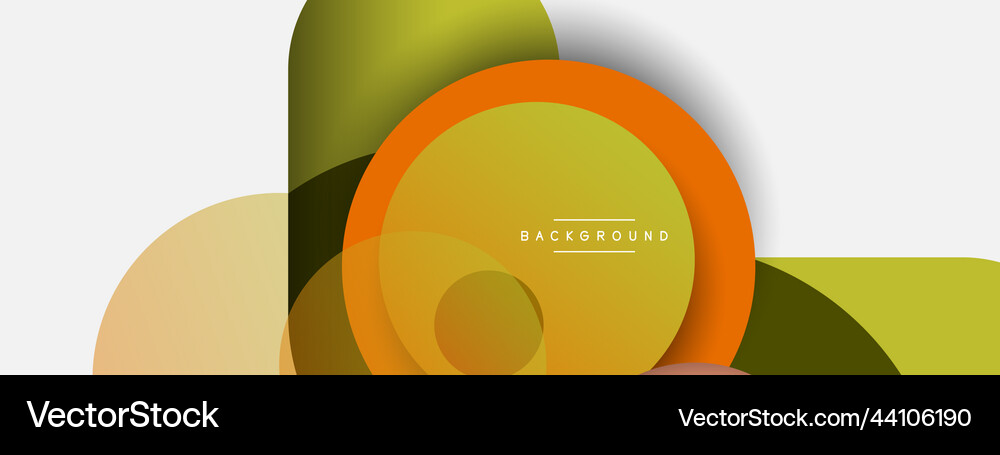 Round shapes circles minimal geometric Royalty Free Vector