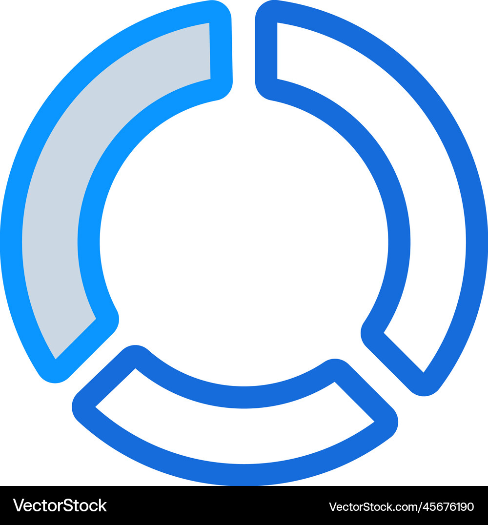 Statistic business icon with blue duotone style Vector Image